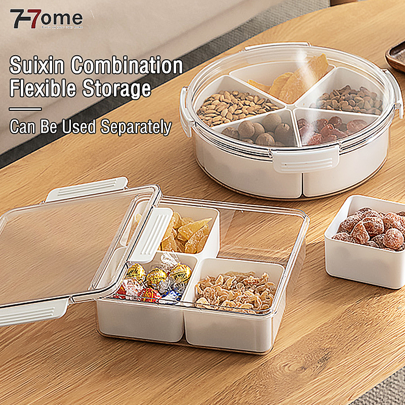 Dried fruit storage box compartment with lid candy box refrigerator ...
