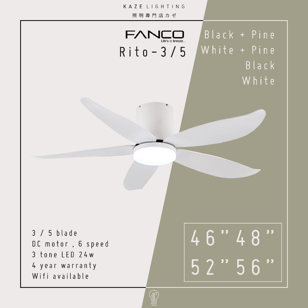 [INSTALLATION] - FANCO RITO - 3 / RITO - 5 46, 48, 52 & 54Inch DC Motor ...
