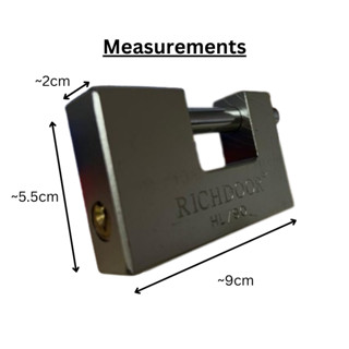 UnihomSG [ReadyStock] RICHDOOR HL-90 Top Security Gate Lock/ Padlock ...