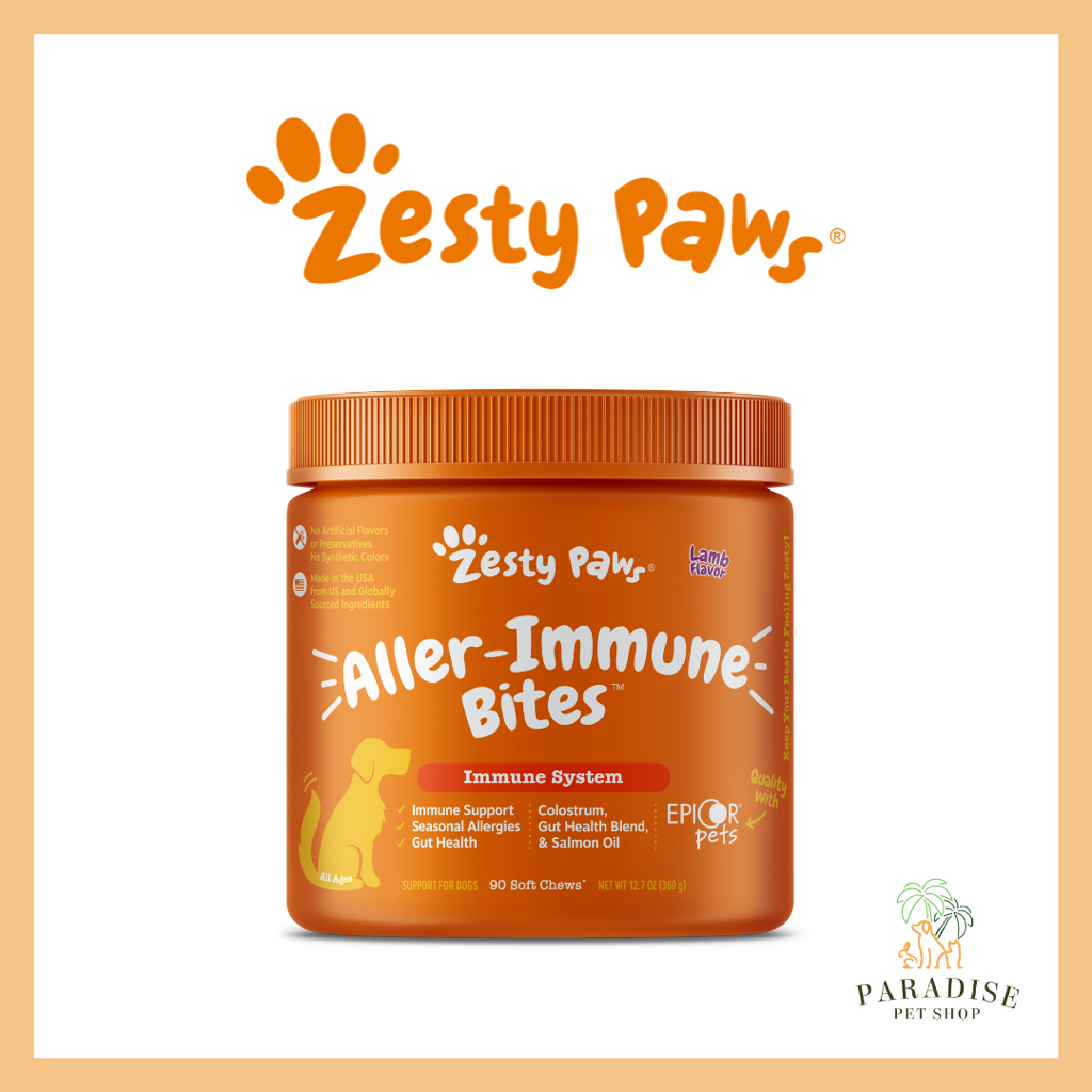 Zesty Paws Dog Chew Supplement For All Ages (AllerImmune/Probiotic ...