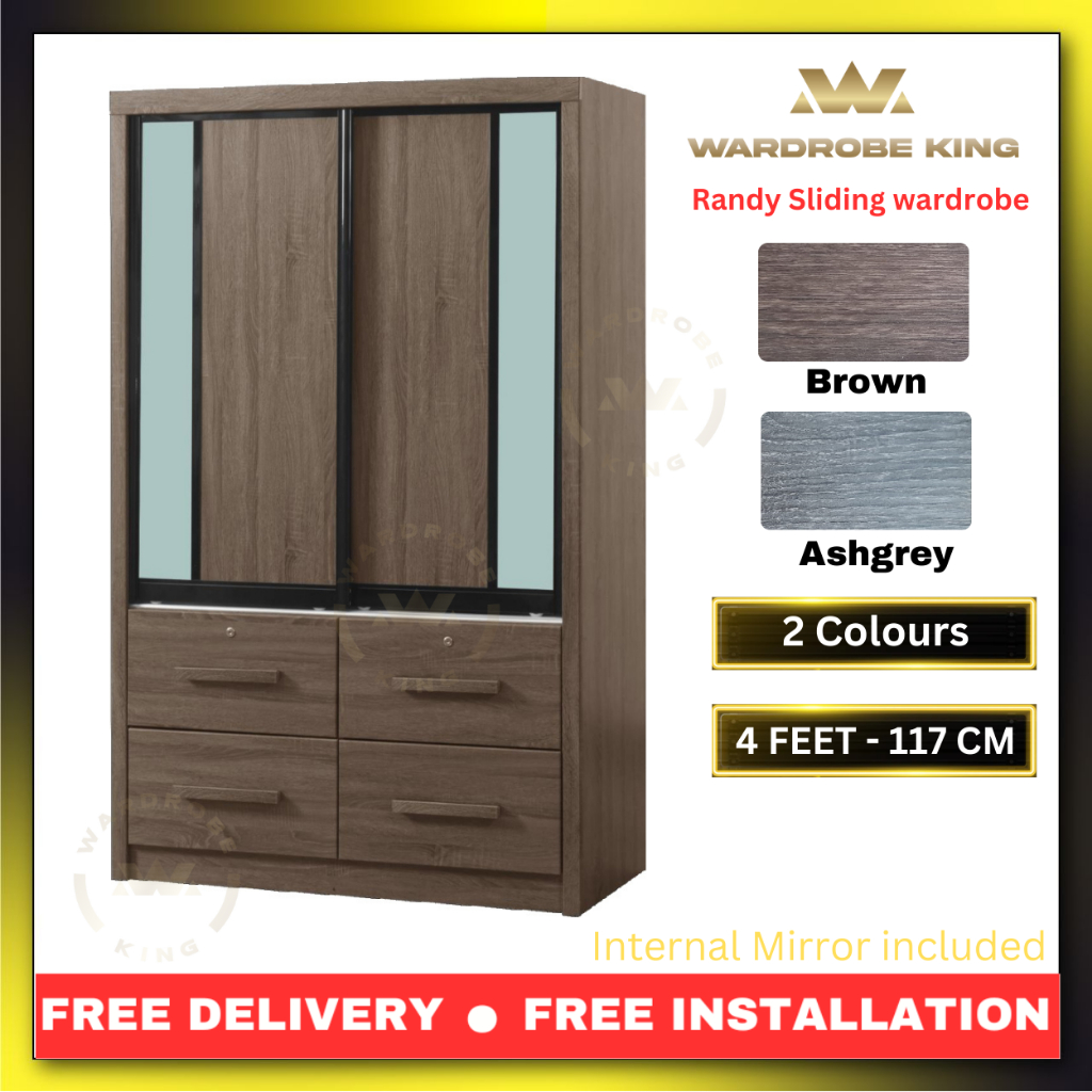 Randy 4ft Wardrobe | Shopee Singapore