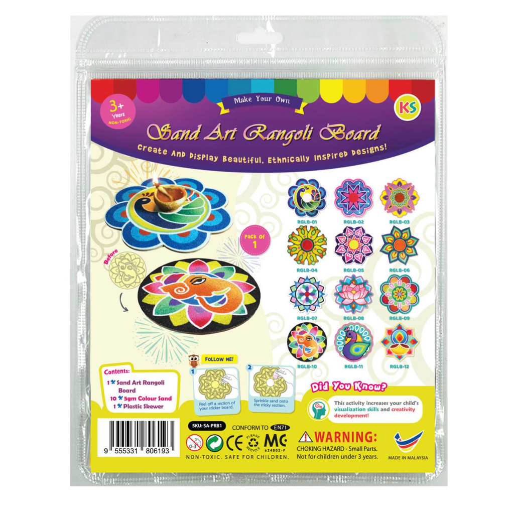Sand Art Rangoli Board Kit [Deepavali / Diwali] | Shopee Singapore