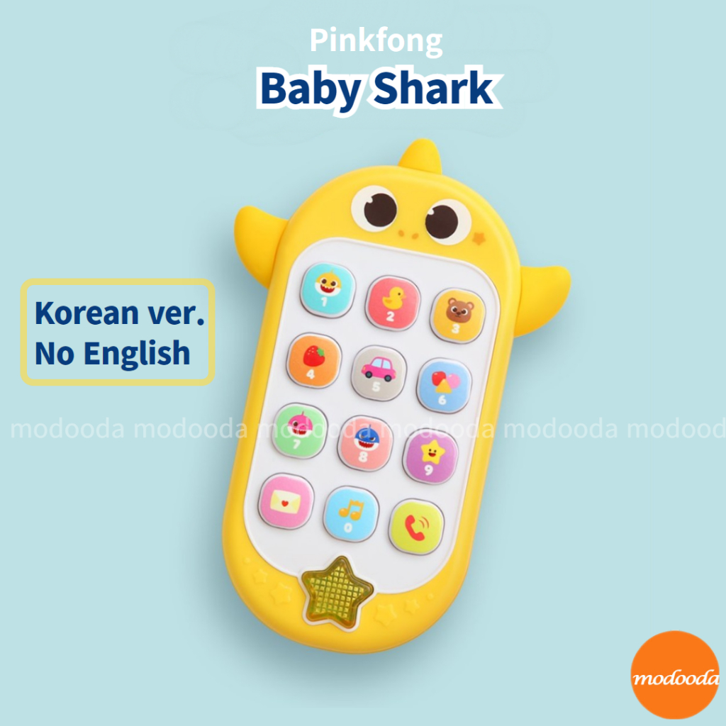 Pinkfong Baby Shark First SmartPhone/ Sound toy/ Baby toys | Shopee ...