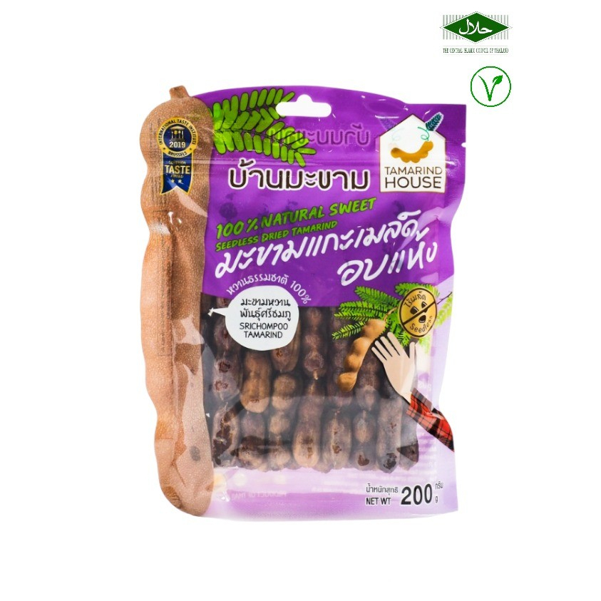 Tamarind House 100% Natural Sweet Seedless Dried Tamarind 200g (Exp:09 ...