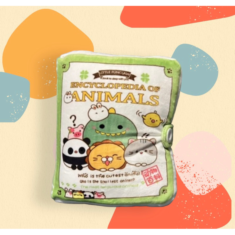 【INSTOCK】Adorable Fun Claw Animal Encyclopedia Story Book Plush Soft ...