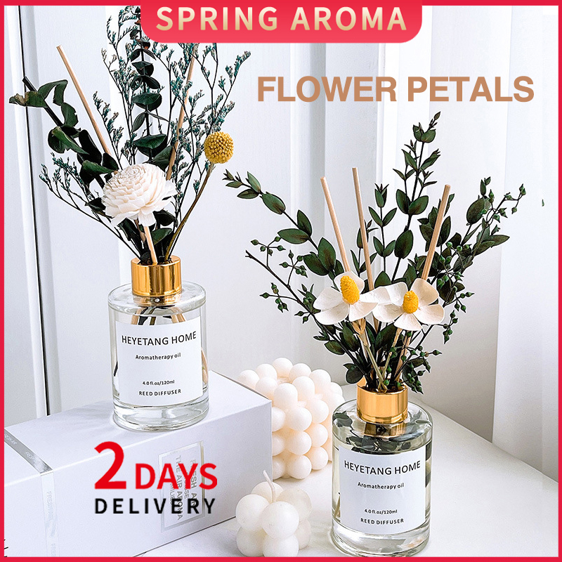 [SG] Reed Diffuser with Dried Flower Stick Perfume Air Freshener ...