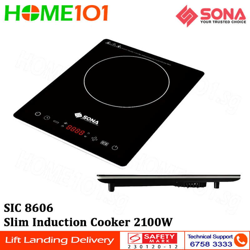 Sona Slim Induction Cooker 2100W SIC 8606 | Shopee Singapore