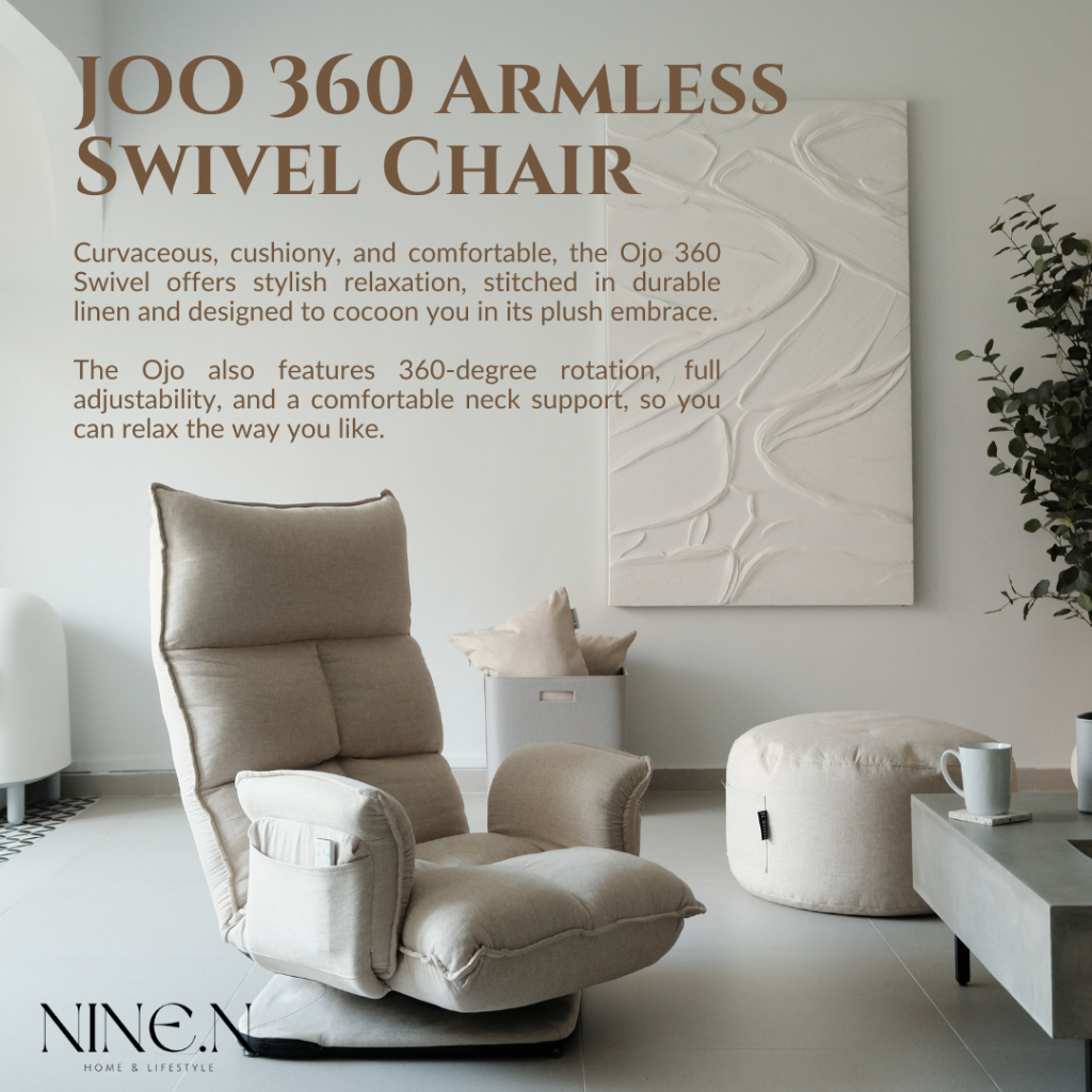 NINE.N Joo 360 Winged Swivel Chair / Lazy Sofa / Furniture | Shopee ...
