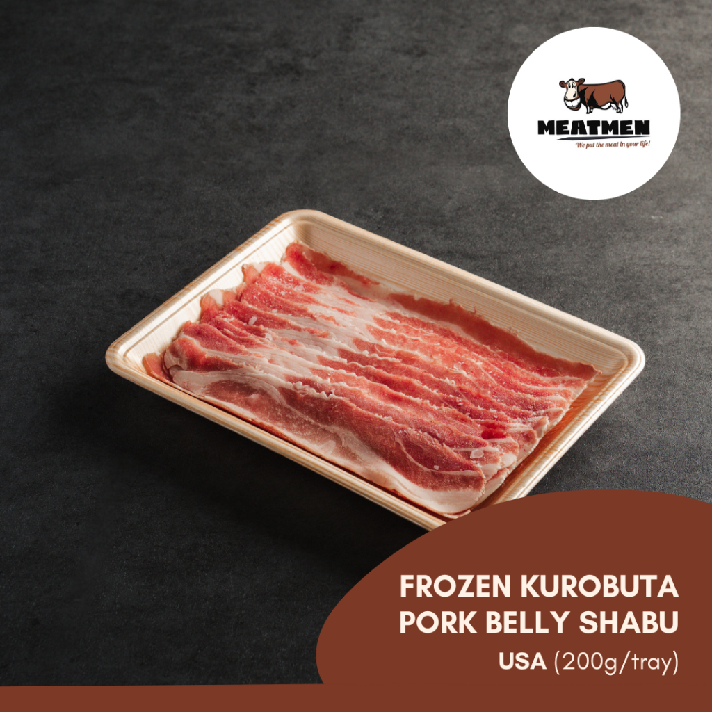 [FROZEN] USA KUROBUTA PORK BELLY SHABU (200g) | Shopee Singapore