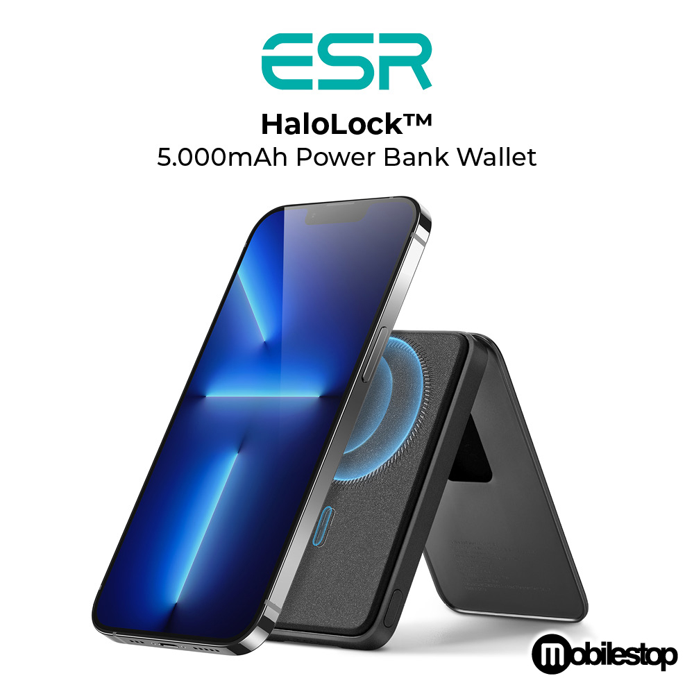 ESR 5000mAh Power Bank Wallet (HaloLock) | Shopee Singapore
