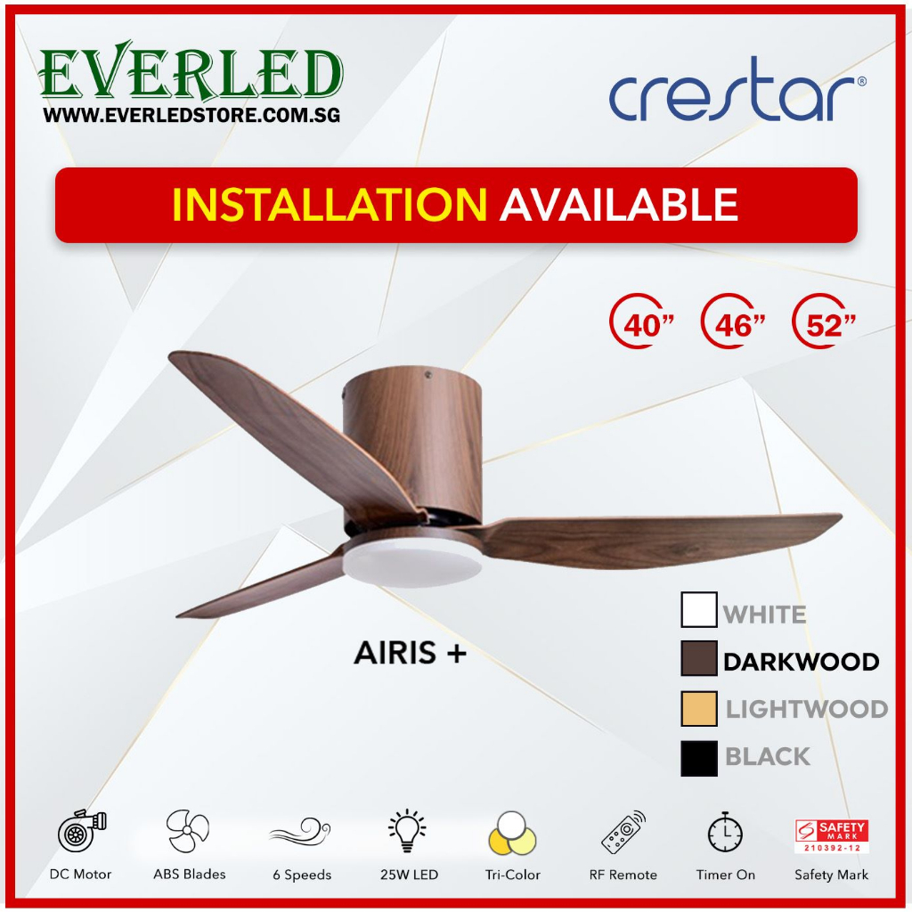 [Installation Available] CRESTAR Altis+ Smart Fan 3BL 40 / 46" / 52 ...