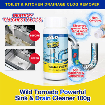 Original Wild Tornado Powerful Sink and Drain Cleaner 100g | Toilet and ...