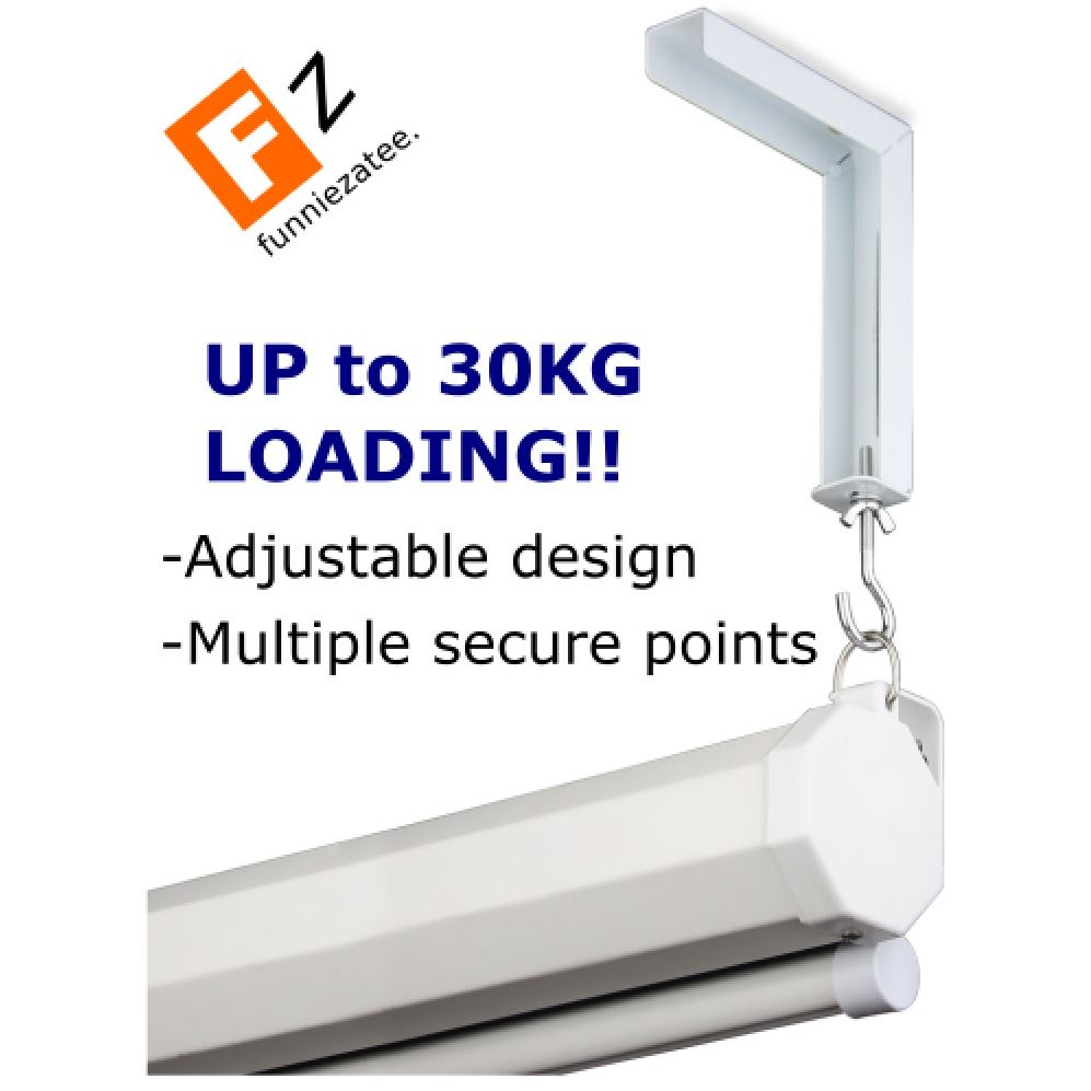 Projector screen bracket angle L frame holder secure mount to wall or ...