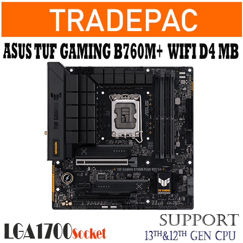 Asus TUF Gaming B760M-Plus Wifi D4 LGA 1700 Micro-ATX Motherboard | Shopee Singapore