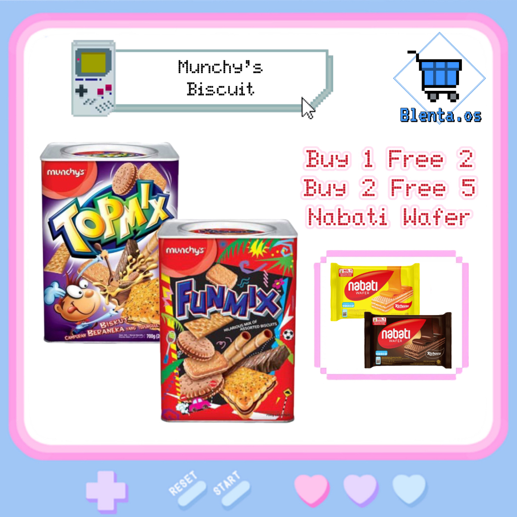 Munchy’s Topmix/Funmix Assorted Biscuit Tin 700g🔥SG READY STOCK🔥 | Shopee Singapore