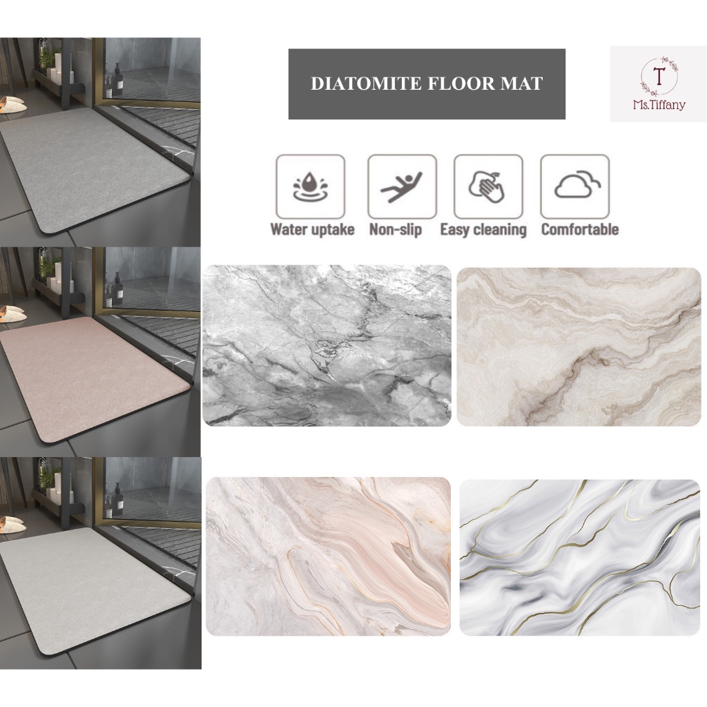[SG Stock] Quick Drying Floor Soft Mat | Fast Absorbing| Bathroom Non ...