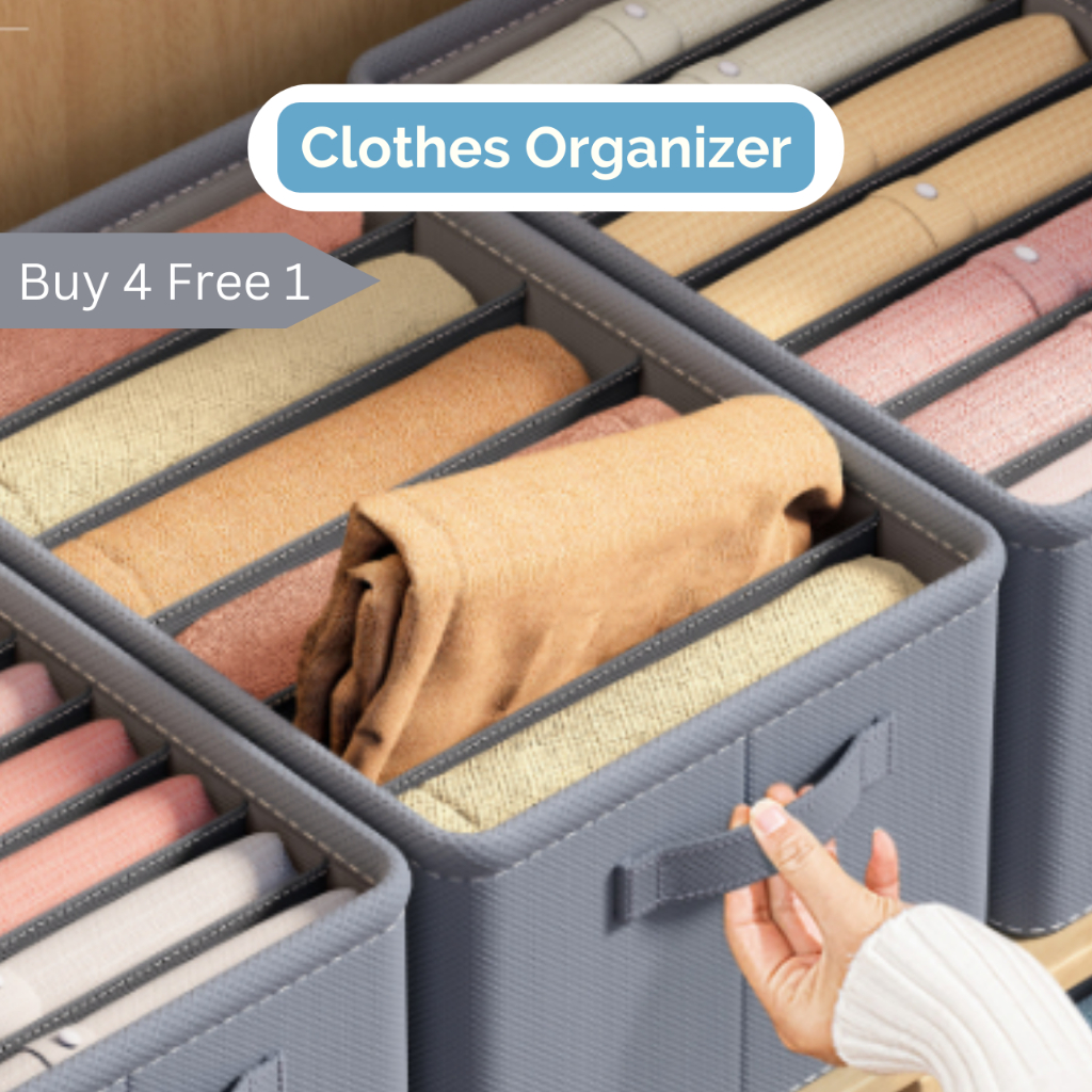 [Buy 4 Free 1] Clothes organizer, wardrobe organiser, clothes organiser ...