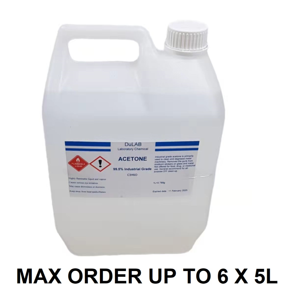 99.9% Pure Acetone Local Stock 250ml/500ml/1000ml/5000ml | Shopee Singapore