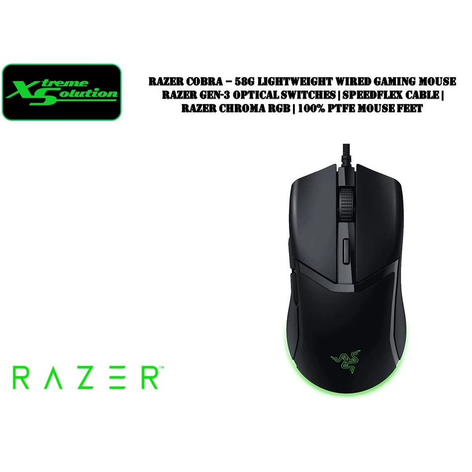 Razer Cobra - 58G Lightweight Wired Gaming Mouse | Shopee Singapore