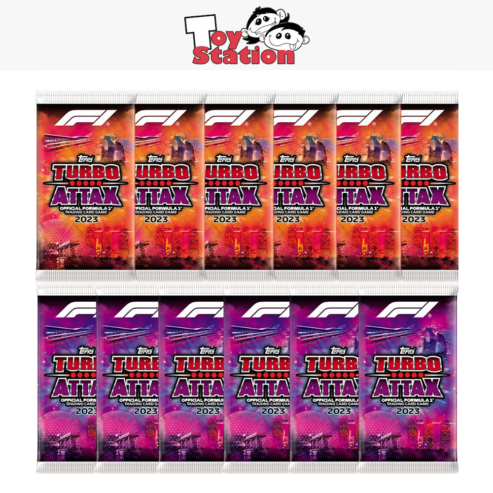 Topps Turbo Attax Formula 1 2023 F1 Booster Pack (Bundle of 12 Packets ...