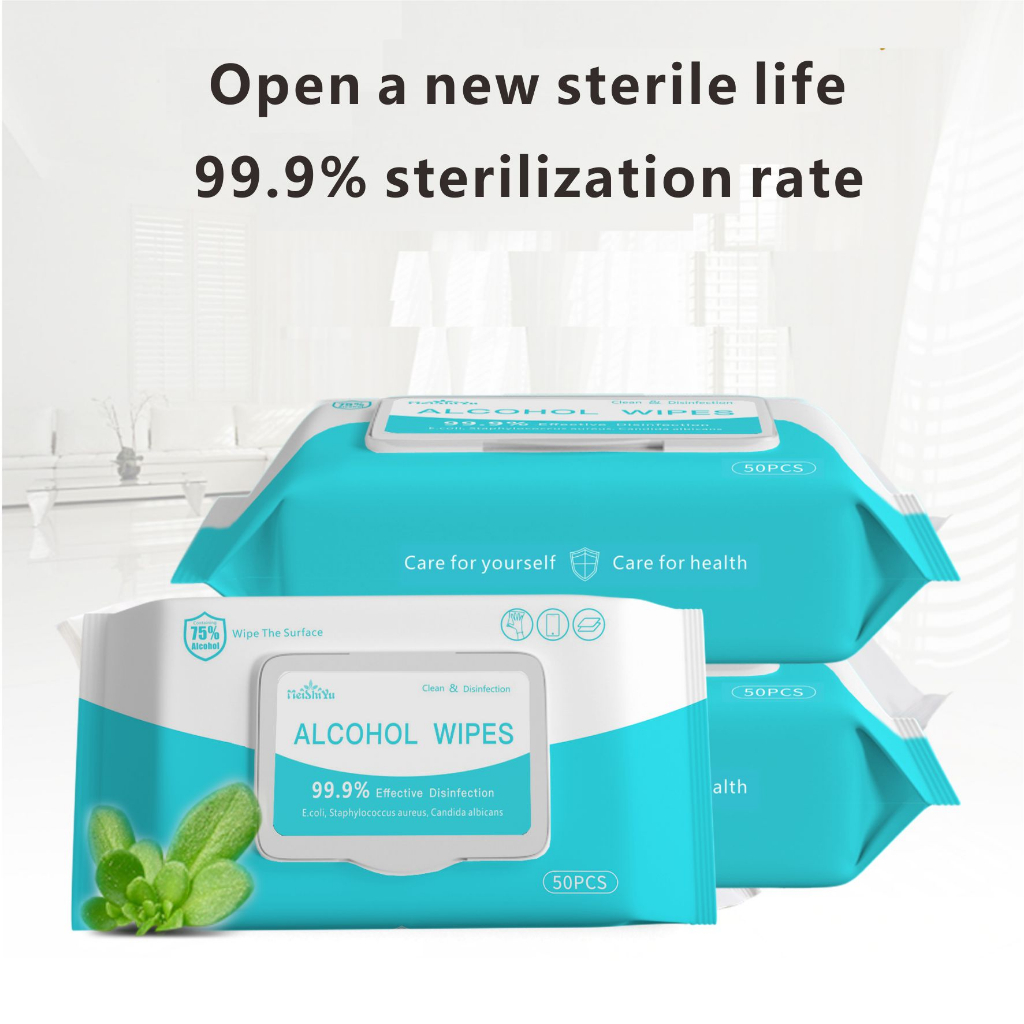 【SG STOCK】10pc Alcohol Wipes 99.99% Effective Disinfection Resealable ...
