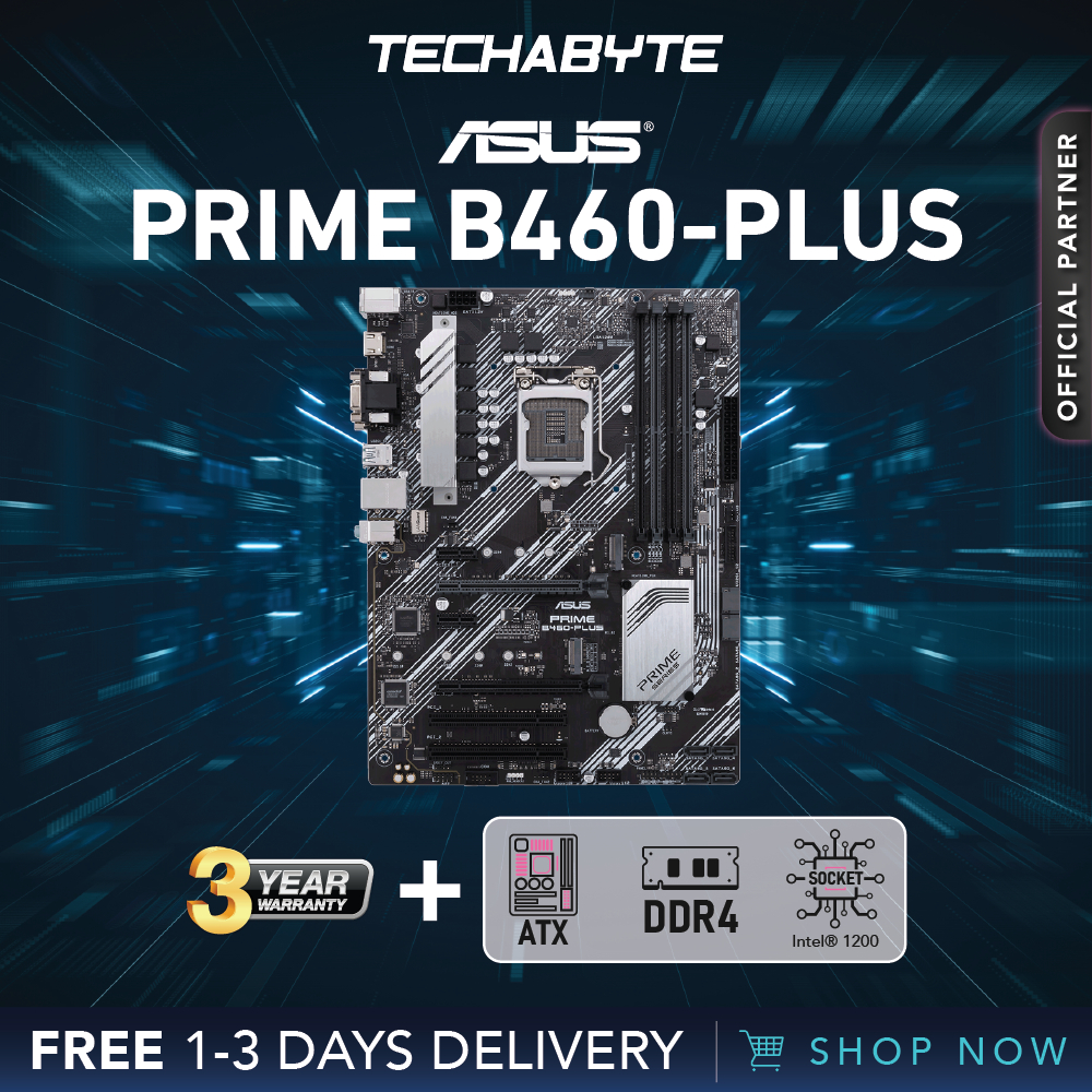 Asus Prime B460-Plus | Intel B460 | Full ATX | DDR4 Motherboard ...
