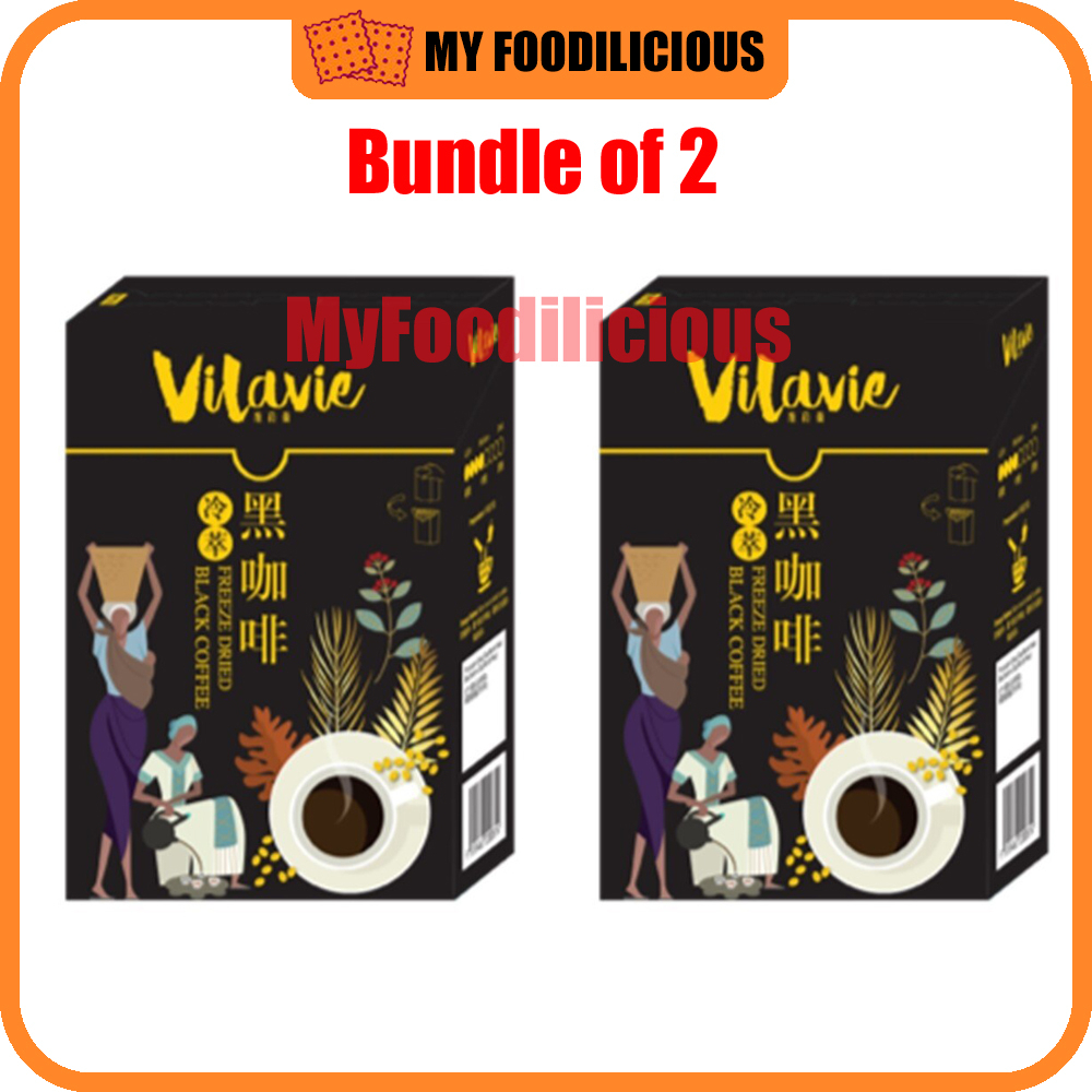 Vilavie Freeze Dried Black Coffee 2g x 20s No Sugar Black Coffee ...