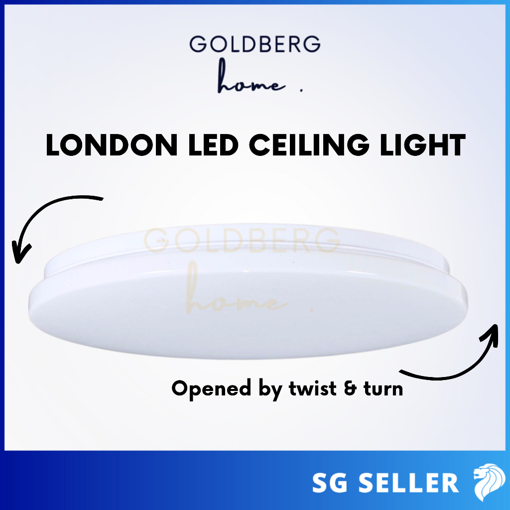 London LED Ceiling Light - 24W 36W - Twist & Turn open| Goldberg Home ...
