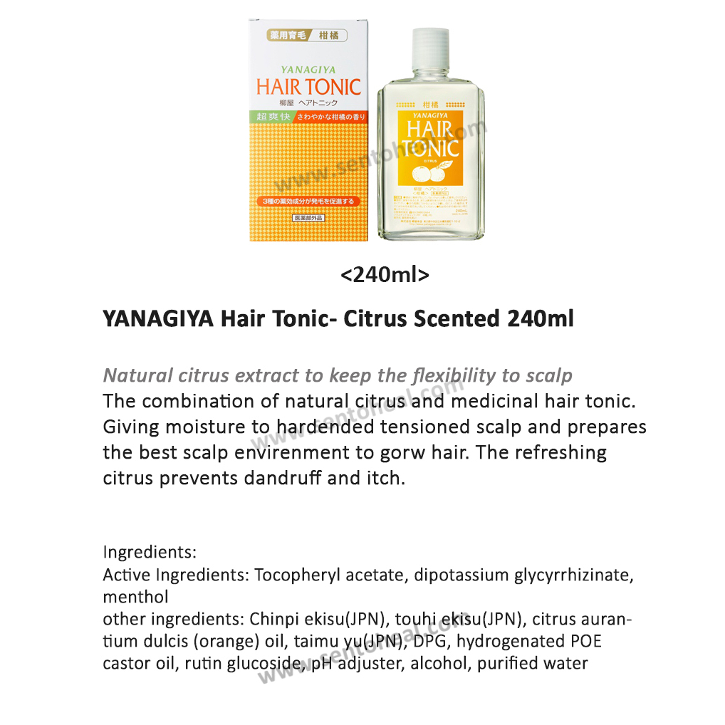 Yanagiya Hair Growth Tonic 240ml/ 360ml- from Japan/ Scalp Lotion ...