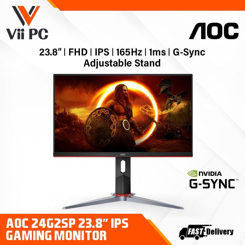 AOC 24G2SP 24 Inch Gaming IPS Monitor, FHD 1080P, 1ms 165Hz, Height ...