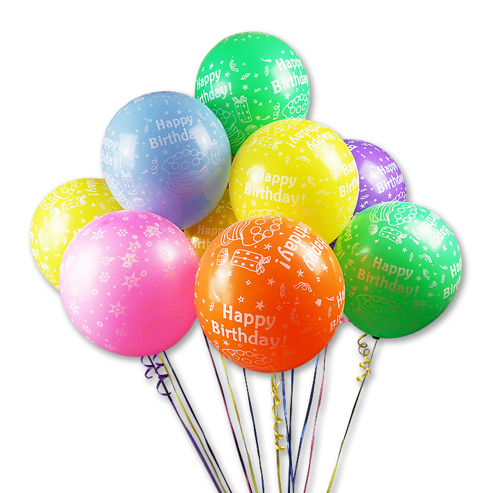 12" Happy Birthday Latex Balloons (Pack of 30 pcs) | Shopee Singapore