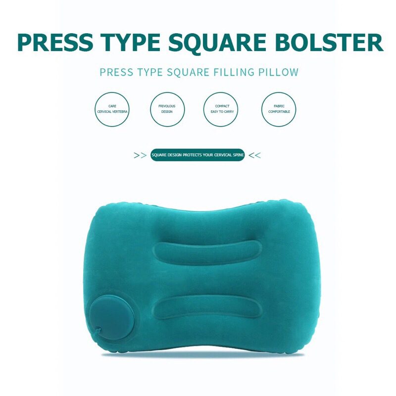 Press-type Inflatable Pillow, Travel and Rest Protect The Neck Pillow ...