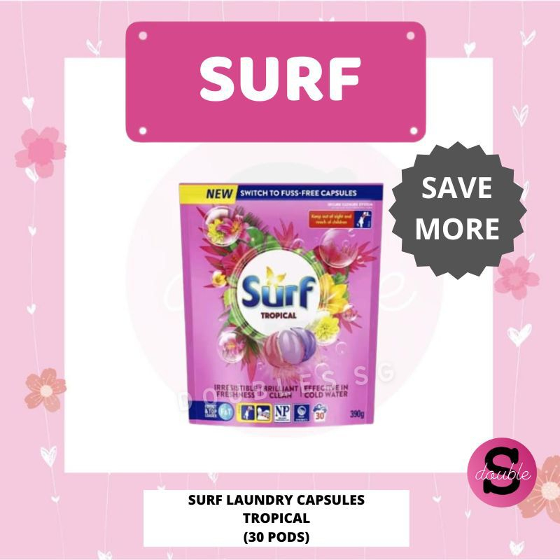 SURF Laundry Capsules Aromatic Everlasting Capsules 30s 390gm (Min ...