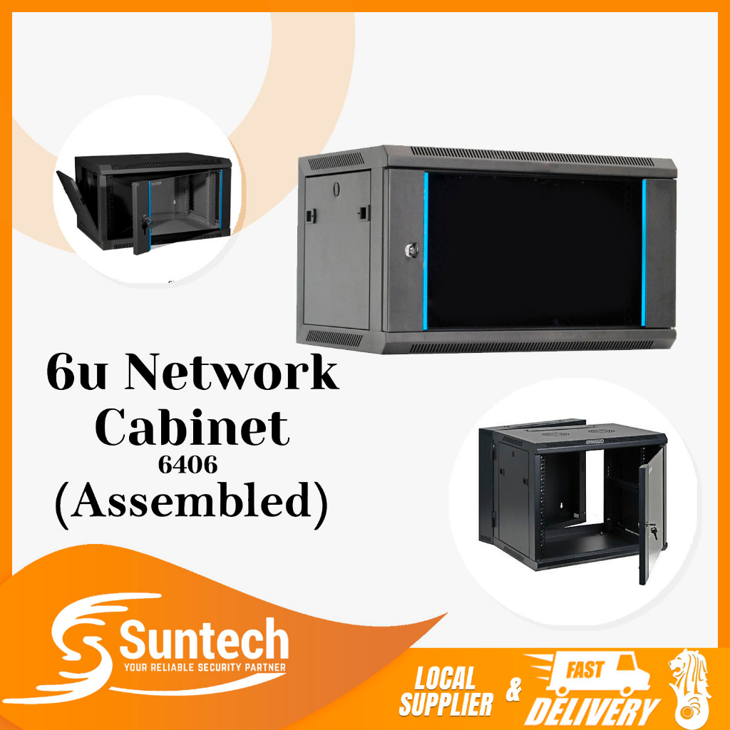 6U Server Rack Network Cabinet Wall Mounted Data Rack WM6406 (Assembled ...