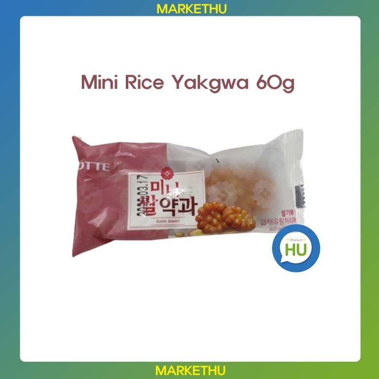 [LOTTE]Mini Rice Yakgwa 60g/Korean Traditional Snack Dessert | Shopee ...