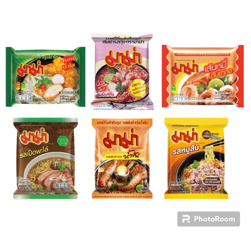 [5 packx55g] Mama Tom Yum Instant noodle/ creamy/ palo duck/ minced ...