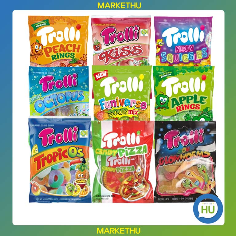 Trolli Jelly 9 Popular Series 100g(Except Pizza Jelly 48g) Sour ...