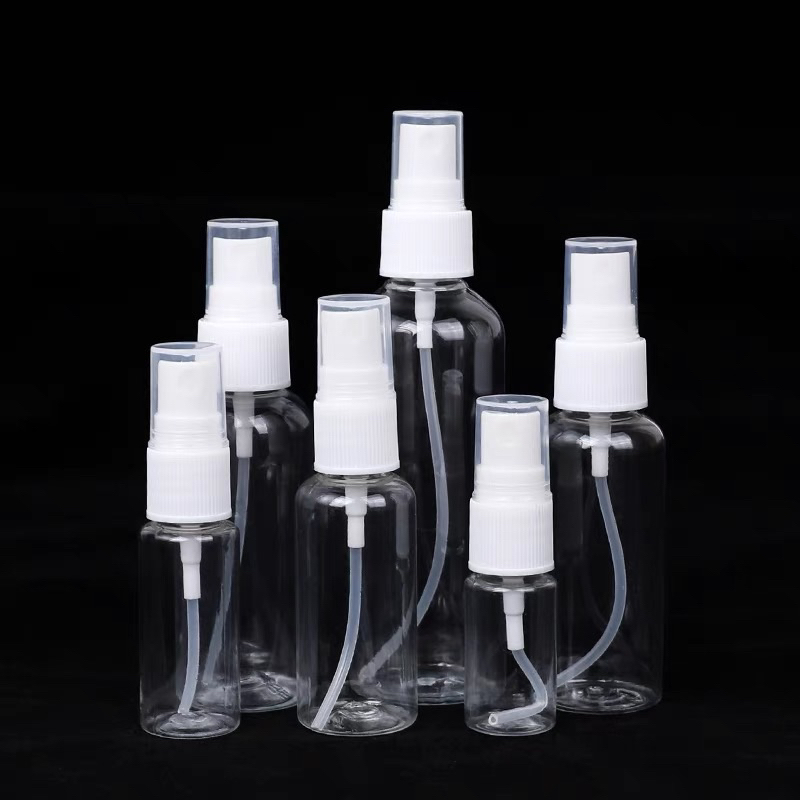 Transparent Plastic Travel Bottles Refillable Transparent Spray Bottle ...