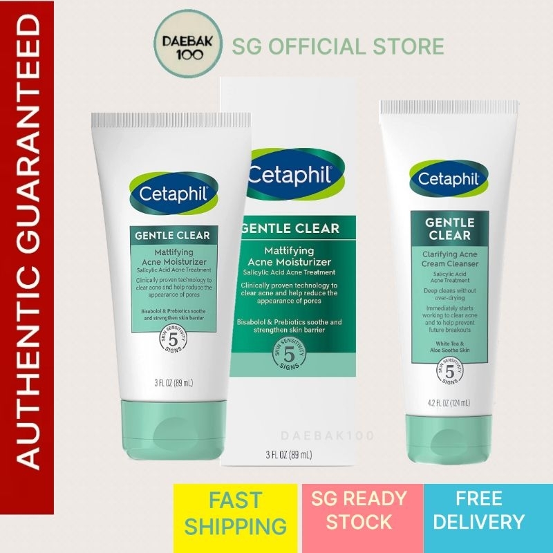 Cetaphil Gentle Clear Clarifying Acne Cream Cleanser / Cetaphil Gentle Clear Mattifying Acne ...