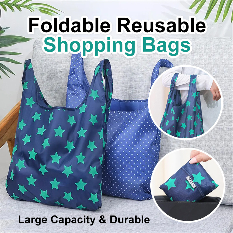Foldable Reusable Shopping Bags / Convenient Recycle Grocery Shopping ...