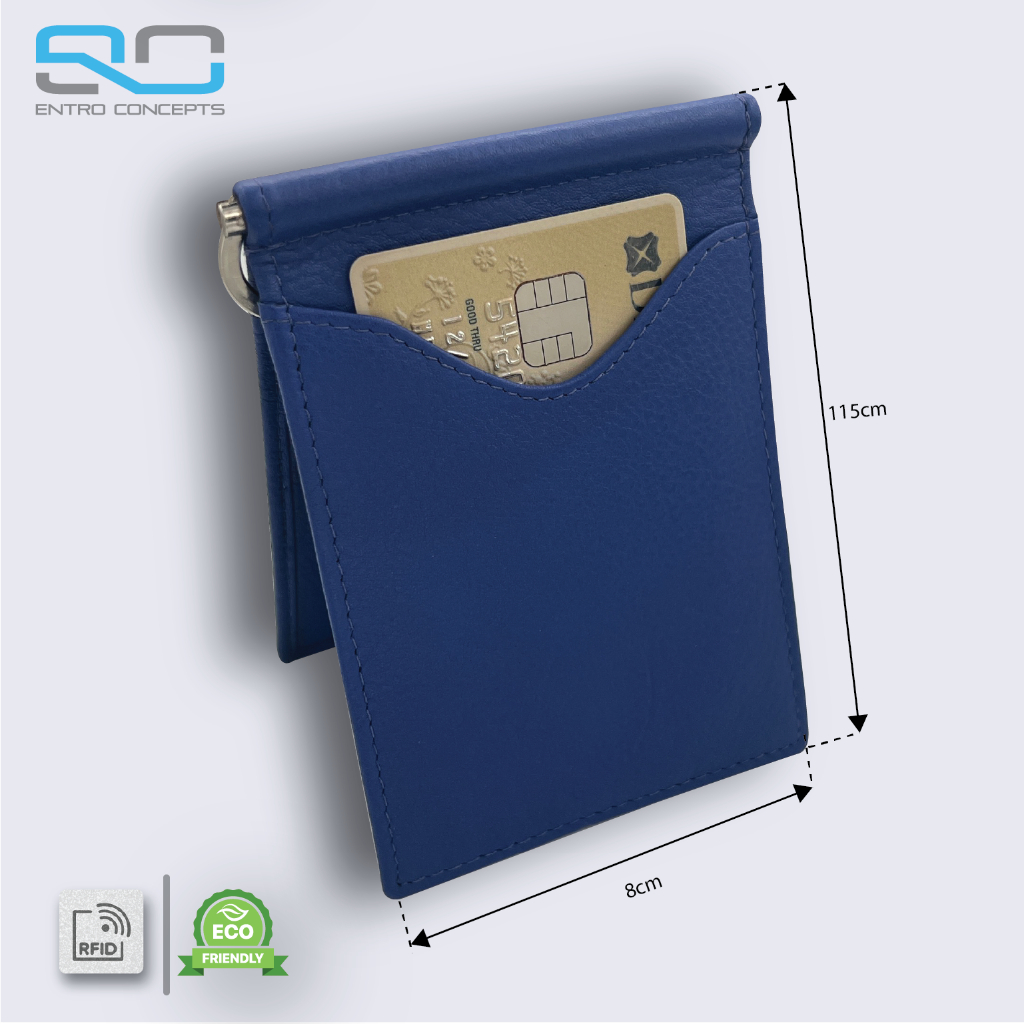 Radio Frequency Identification (RFID) Money Clip Premium Leather wallet ...