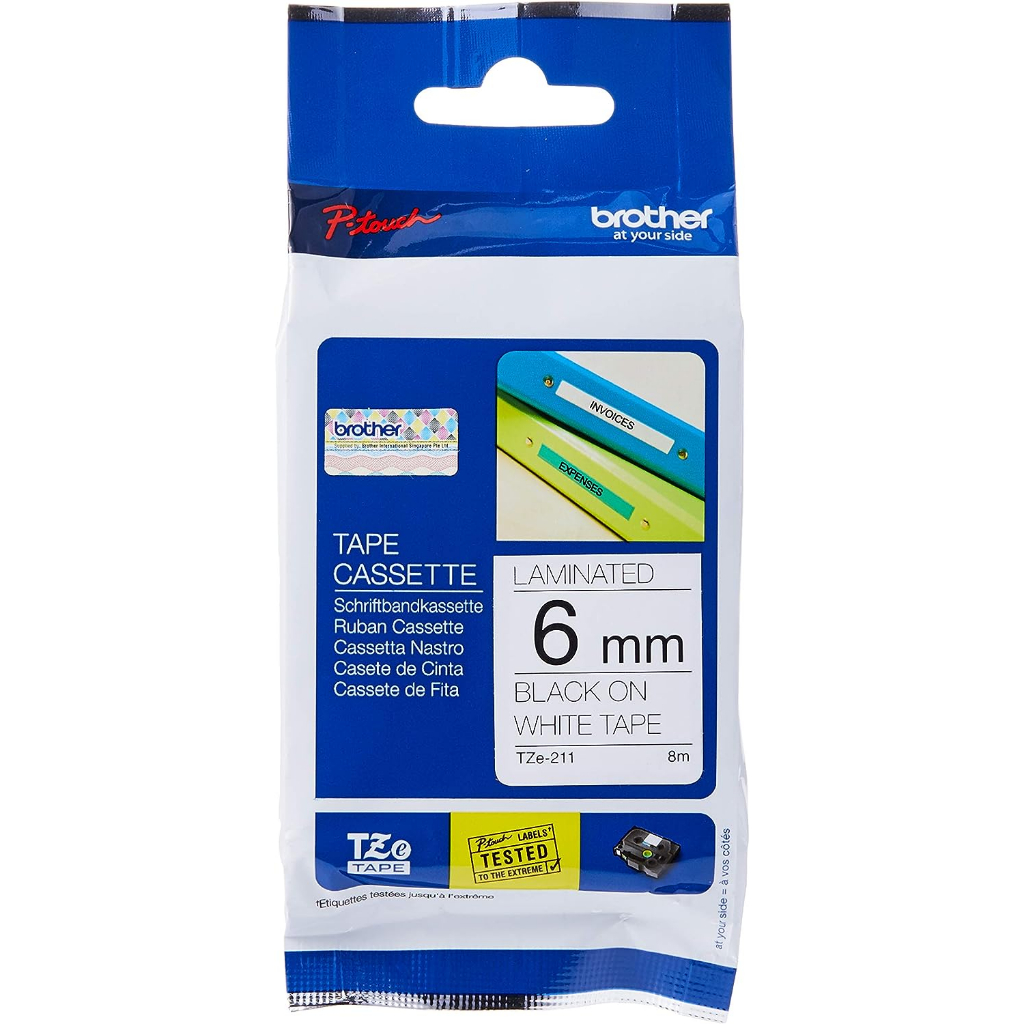 [ORIGINAL] Brother P Touch TZe Tapes TZe-211 TZe-221 TZe-231 TZe-241 ...