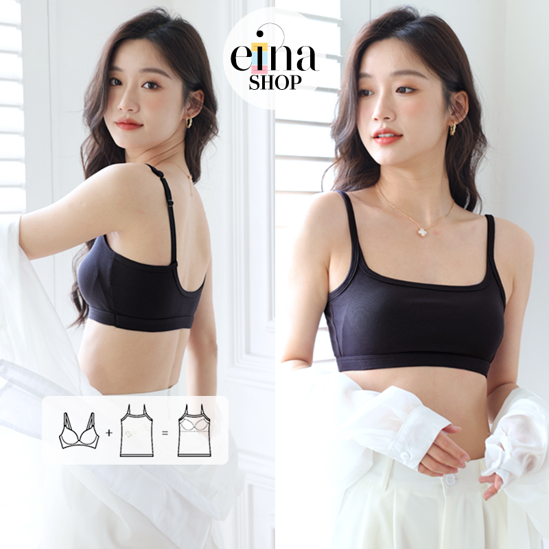 Einashop Olivia Basic Padded Bra Top SG Ship Shopee | Shopee Singapore