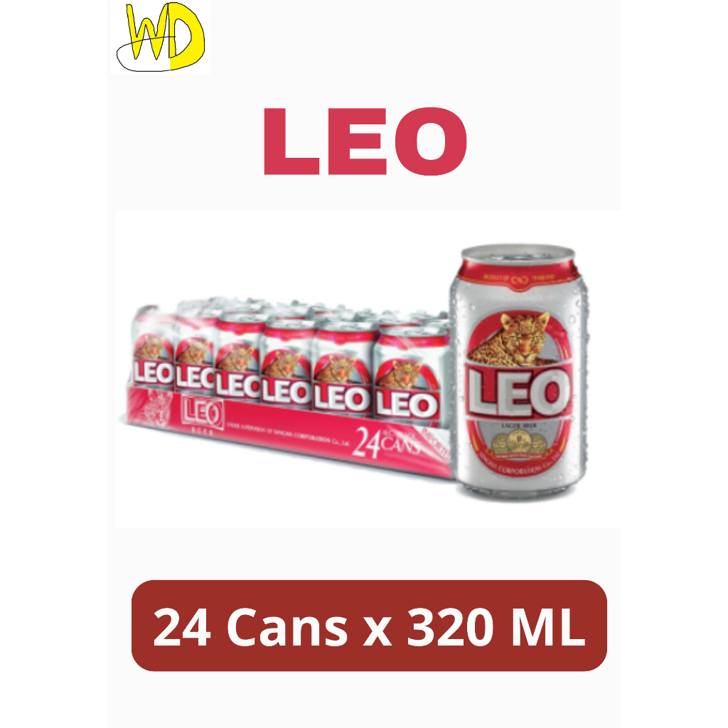 Leo Lager Beer Can 320ML [Bundle Of 24] | Shopee Singapore