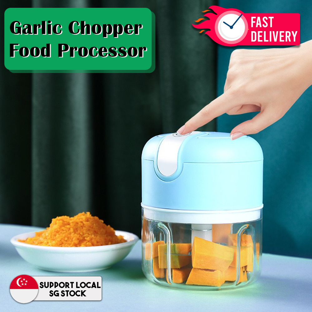 🔥SG Seller🔥 Garlic Chopper Food Processor Vegetable Meat Chopper ...