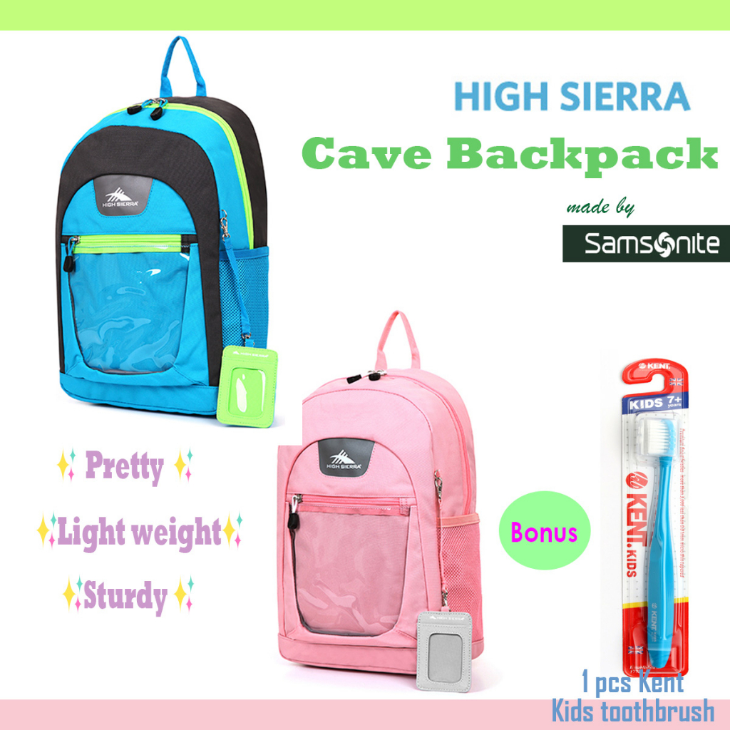 [HIGH SIERRA] Cave Kids Backpack Children Samsonite Ergonomic School ...