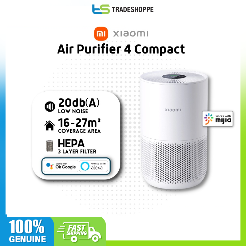 Xiaomi Mi Smart Air Purifier 4 Compact Smart Home WiFi App HEPA Filter ...