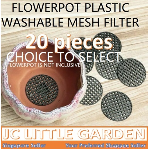 Jclsgp Flower Pot Hole Cover Drainage Hole Mesh Plastic Mesh | Shopee ...