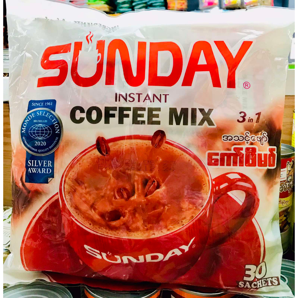 Sunday Instant Coffee Mix 3in1 (30 Sachests per packet) | Shopee Singapore