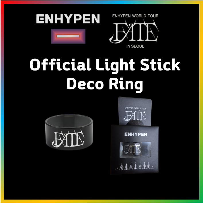 ENHYPEN WORLD TOUR FATE Official Light Stick Deco Ring | Shopee Singapore